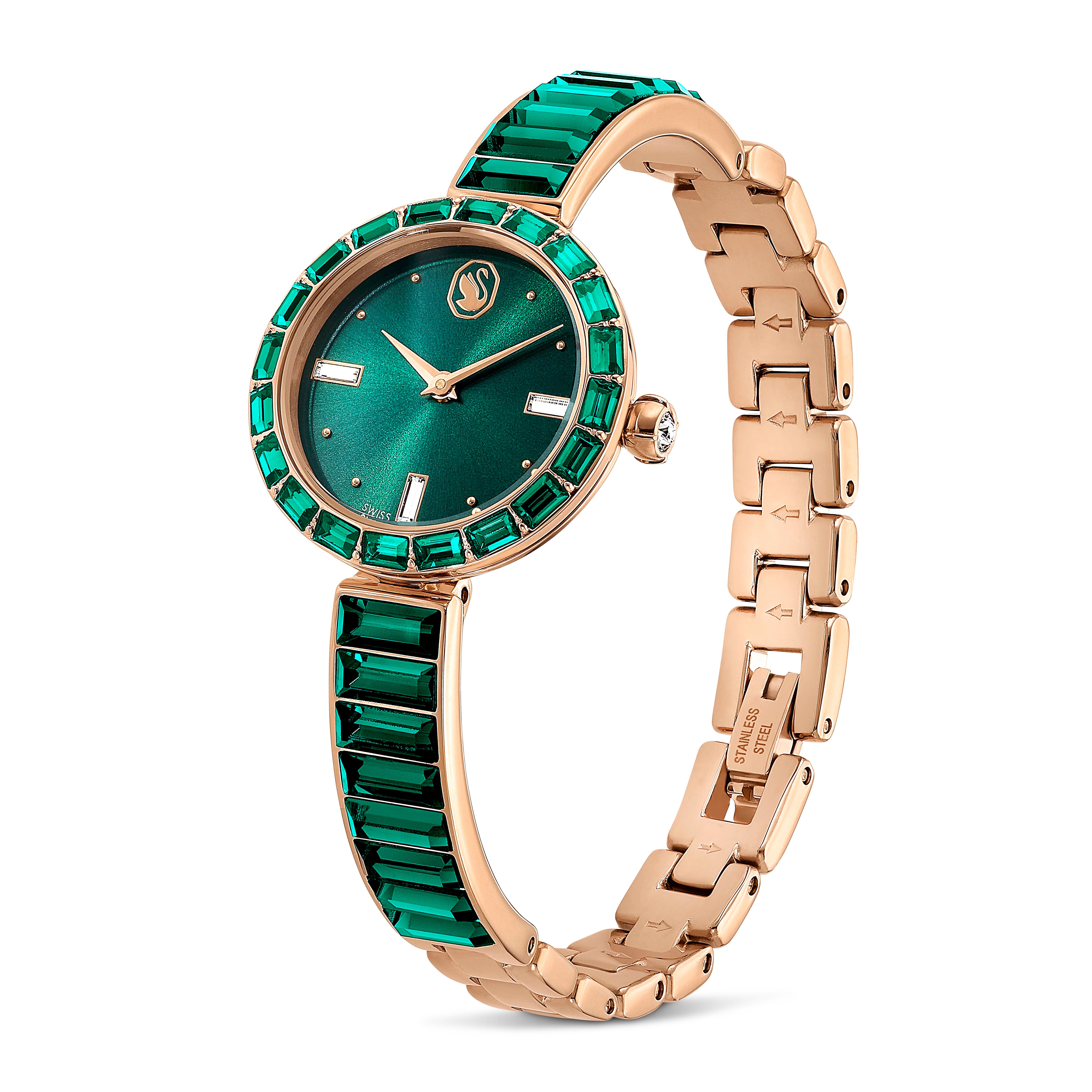 SWAROVSKI שעון MATRIX רוז גולד – ילון סברובסקי