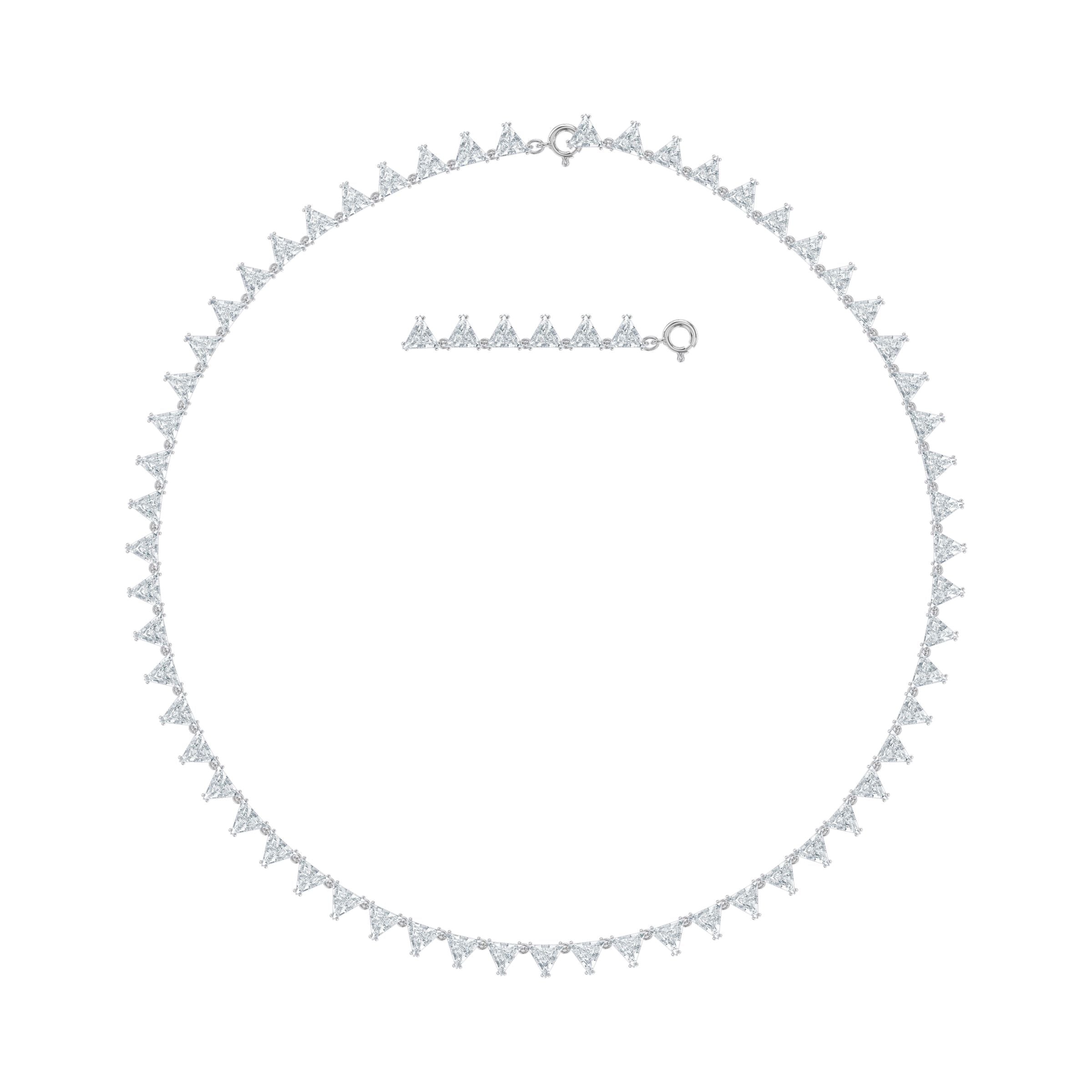 SWAROVSKI שרשרת Millenia משולשים – ילון סברובסקי