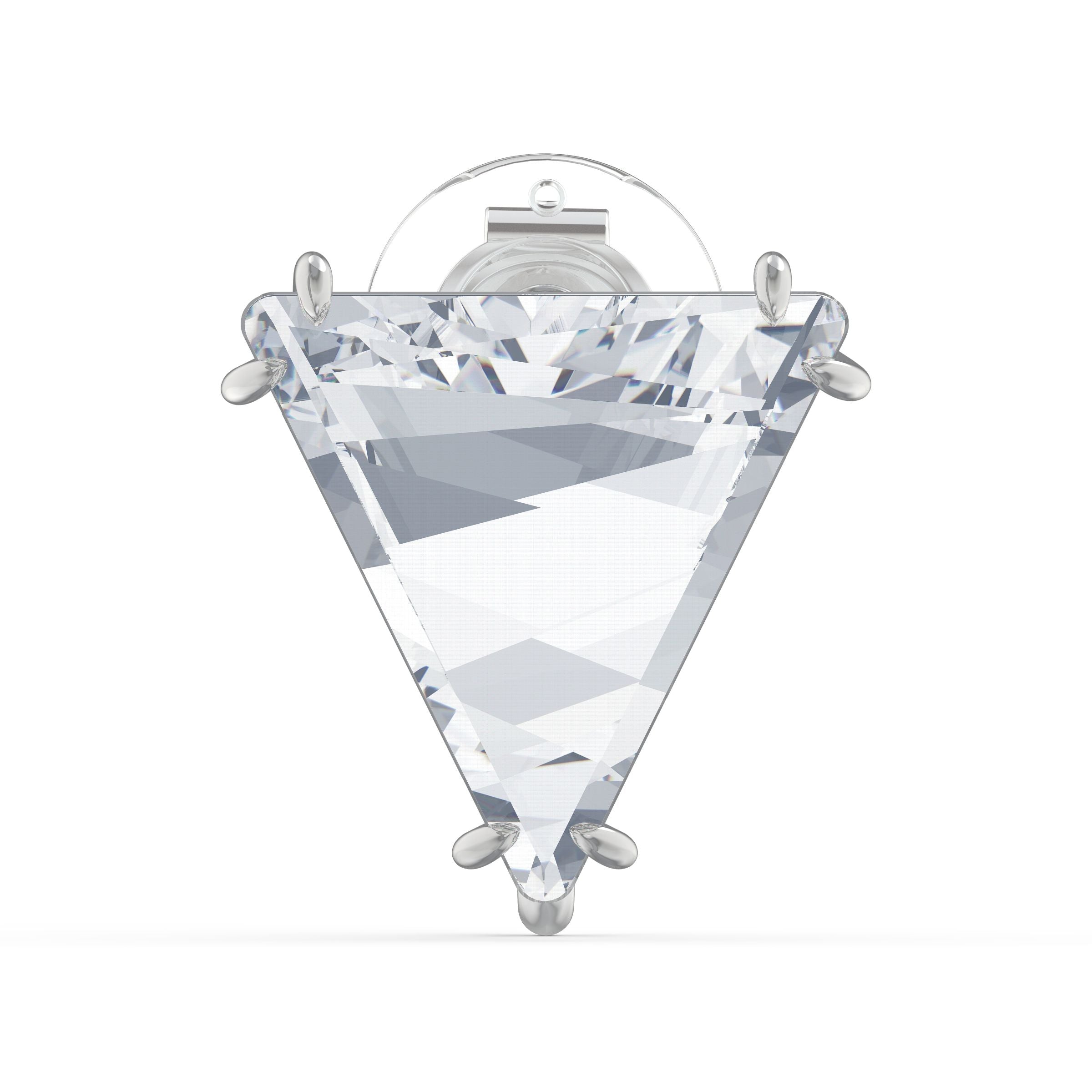 SWAROVSKI עגיל קליפס בודד Mesmera משולש – ילון סברובסקי