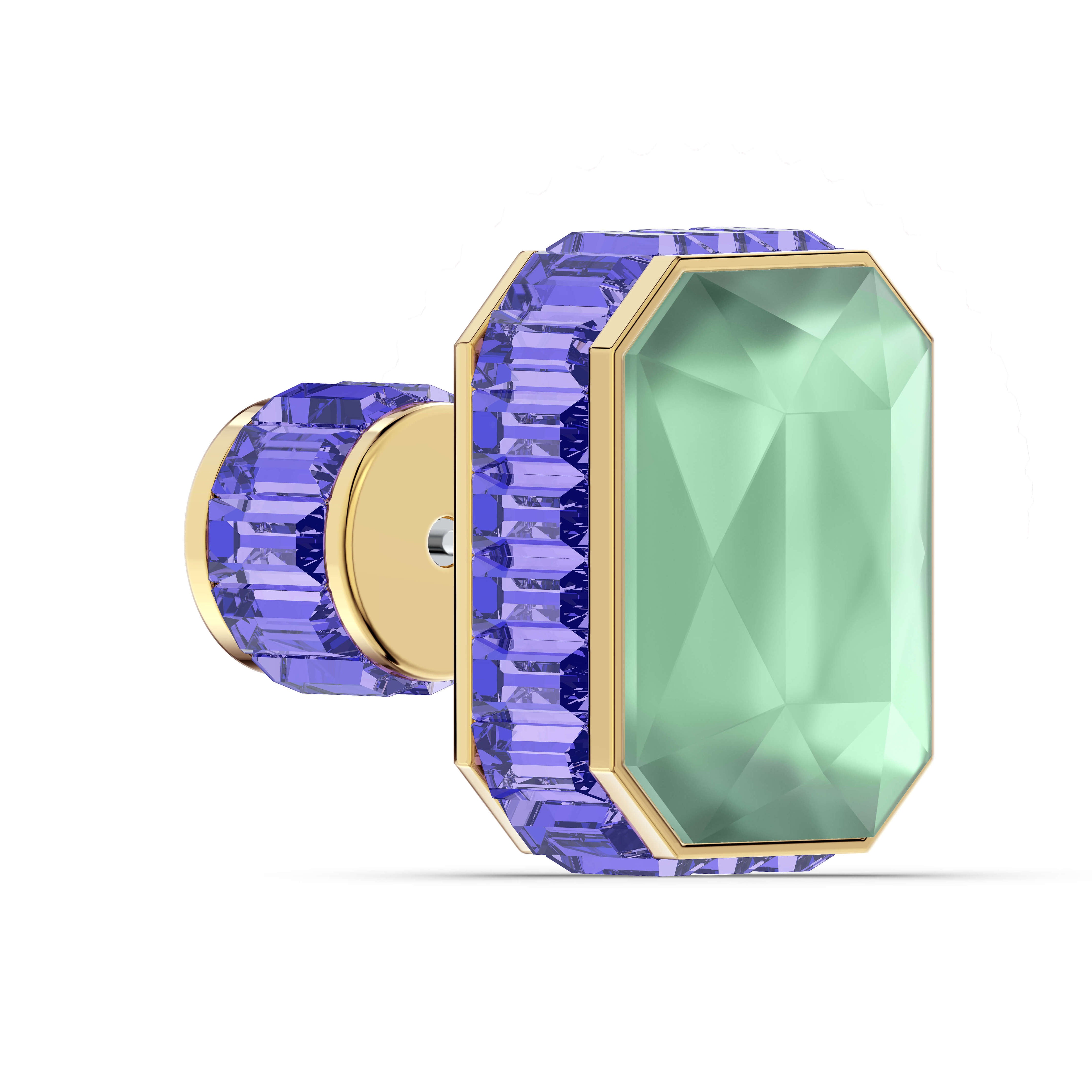 SWAROVSKI עגיל Orbita בודד מתומן ציפוי מוזהב – ילון סברובסקי